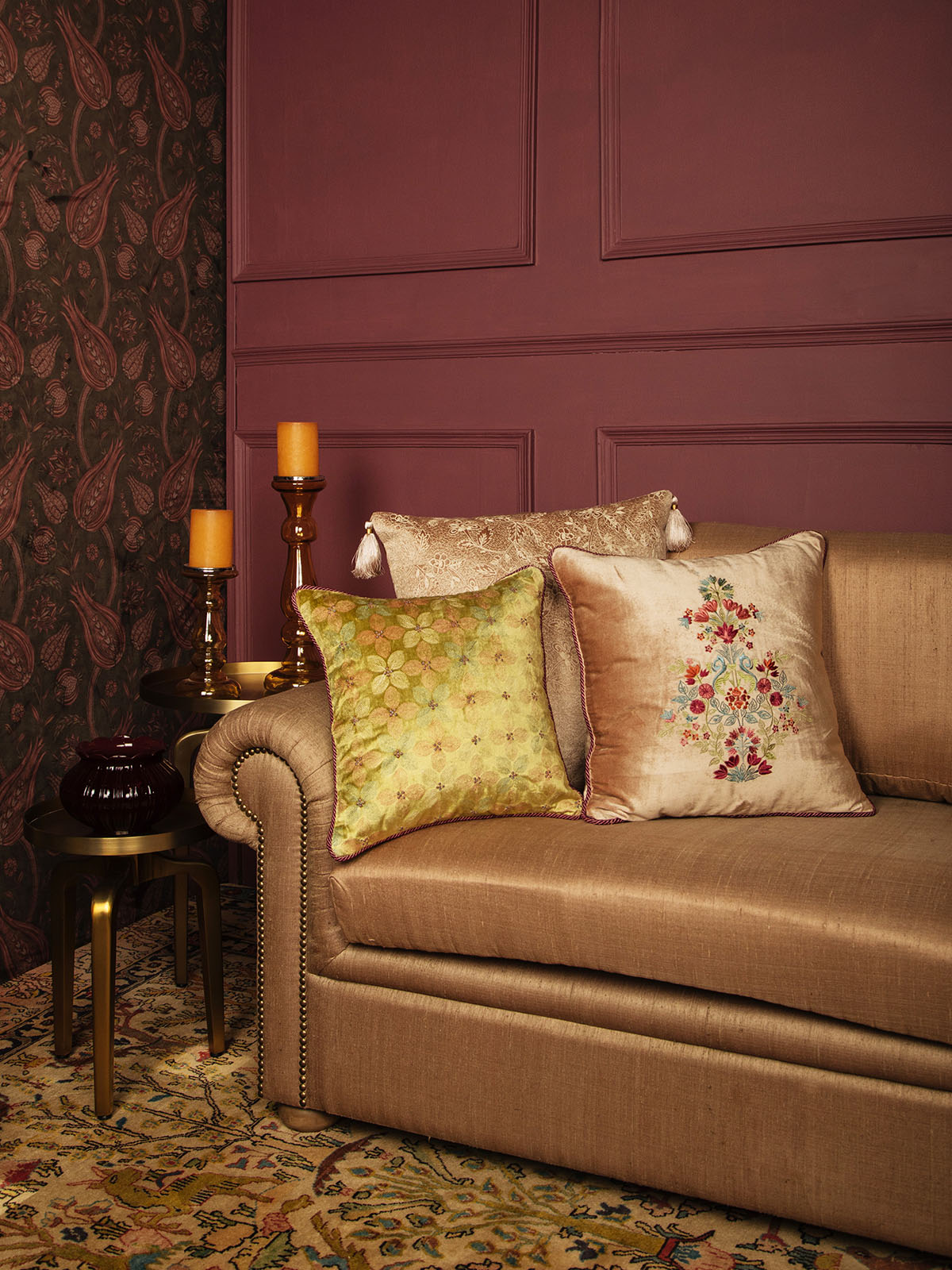 Diamonds Cushion Cover (Lime)